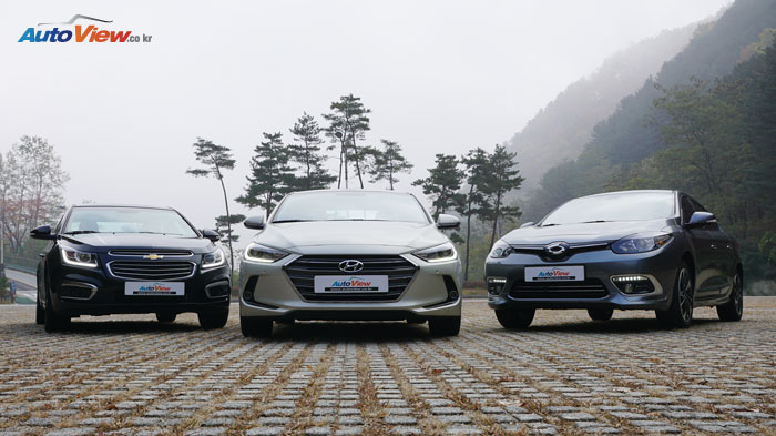 [3대 비교] 아반떼 vs 크루즈 vs SM3