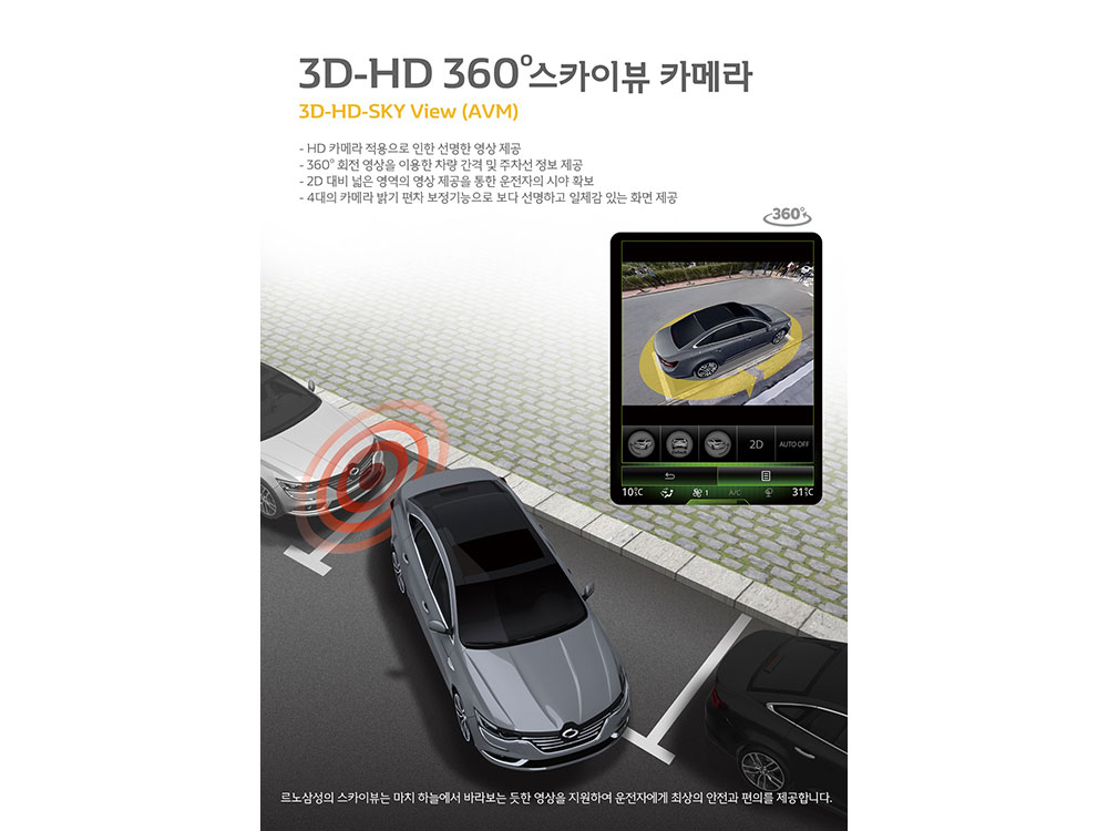 [르노삼성] SM6 전용 ‘3D-HD 360° 스카이뷰 카메라’ 출시
